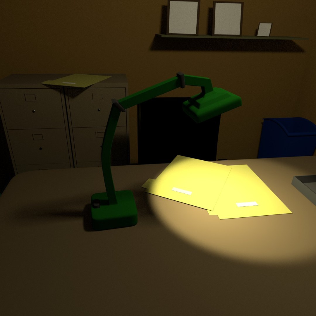 3D model simple office scene chairs - TurboSquid 1314049