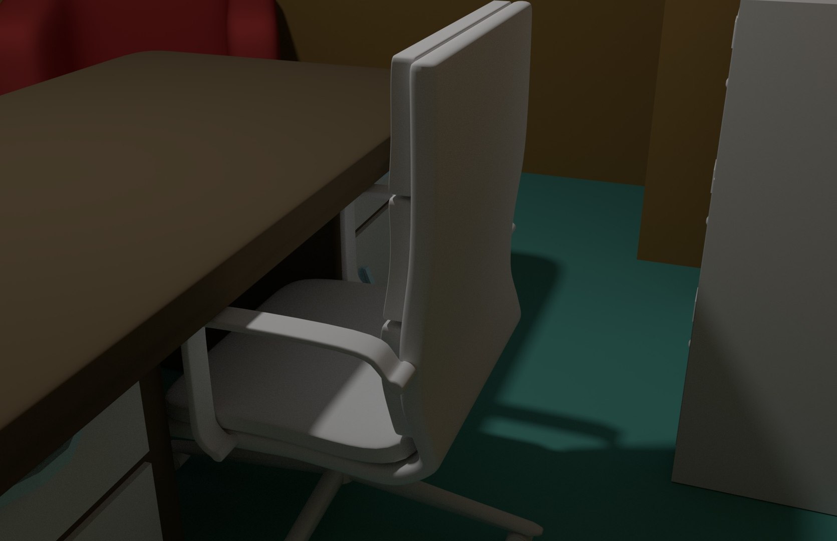 3D model simple office scene chairs - TurboSquid 1314049