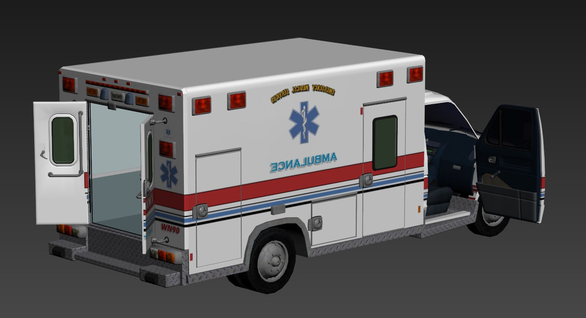 Ambulance 3D Model - TurboSquid 1044548