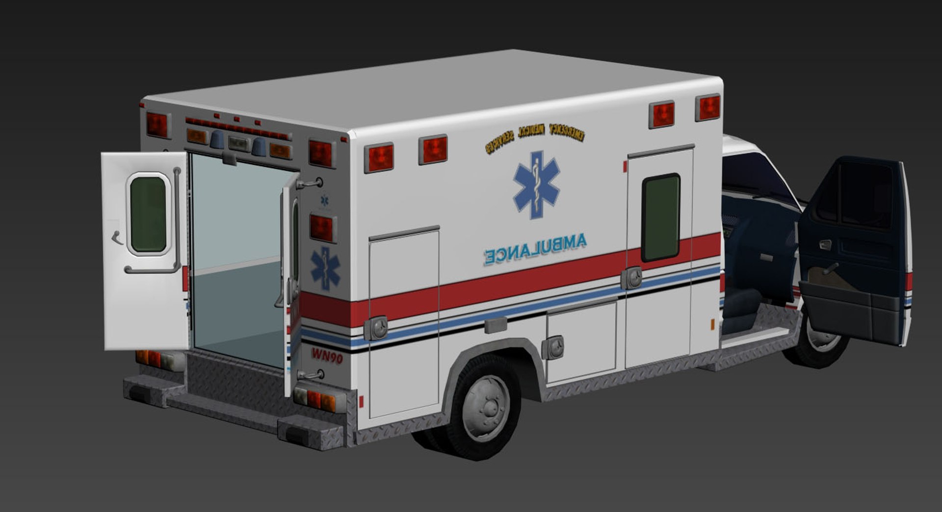 Ambulance 3D Model - TurboSquid 1044548