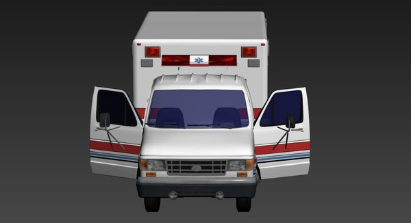 3D FBX ambulance car vehicle