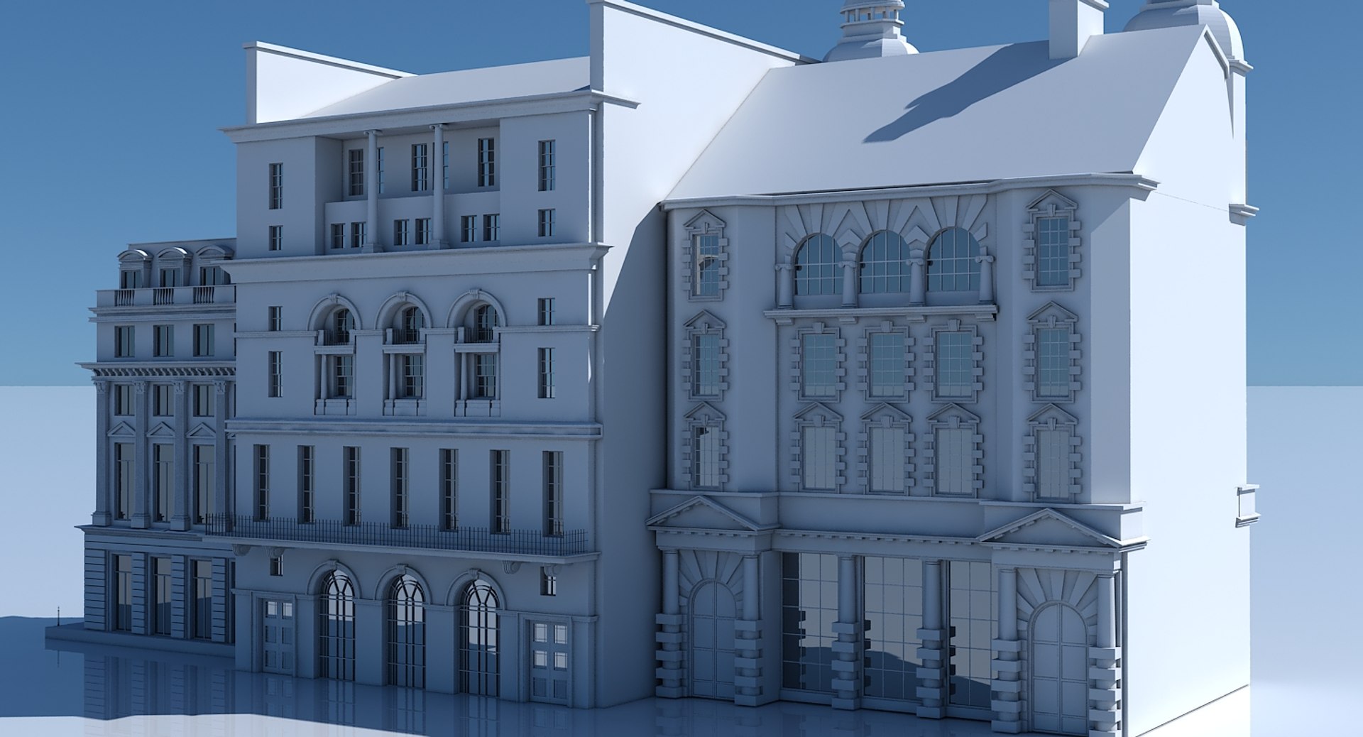 3D tenement building facades model - TurboSquid 1302963
