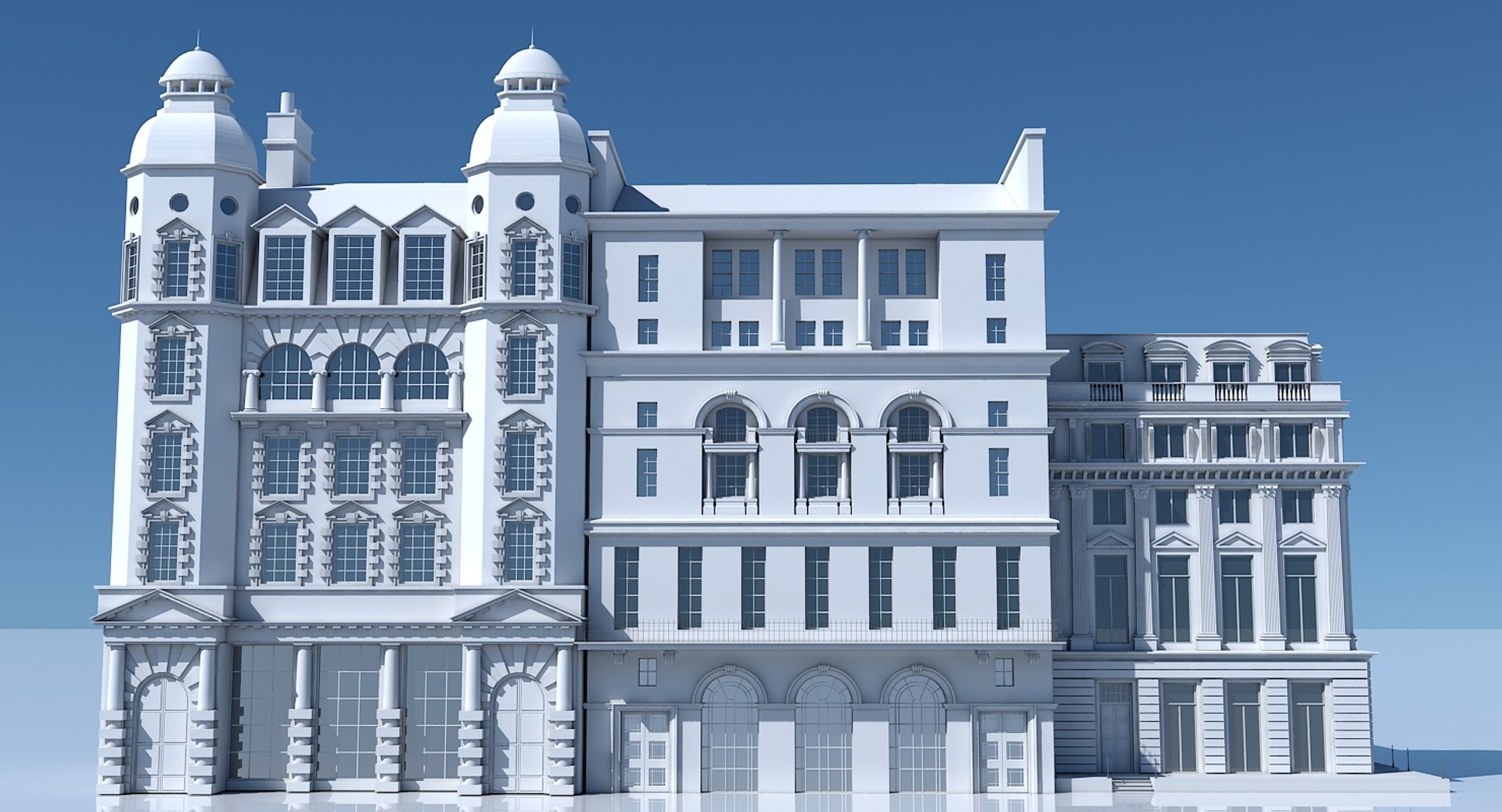 3D tenement building facades model - TurboSquid 1302963