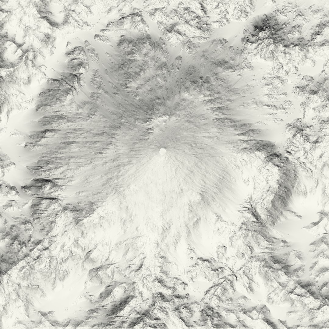 3d Professional Terrain Heightmap Model