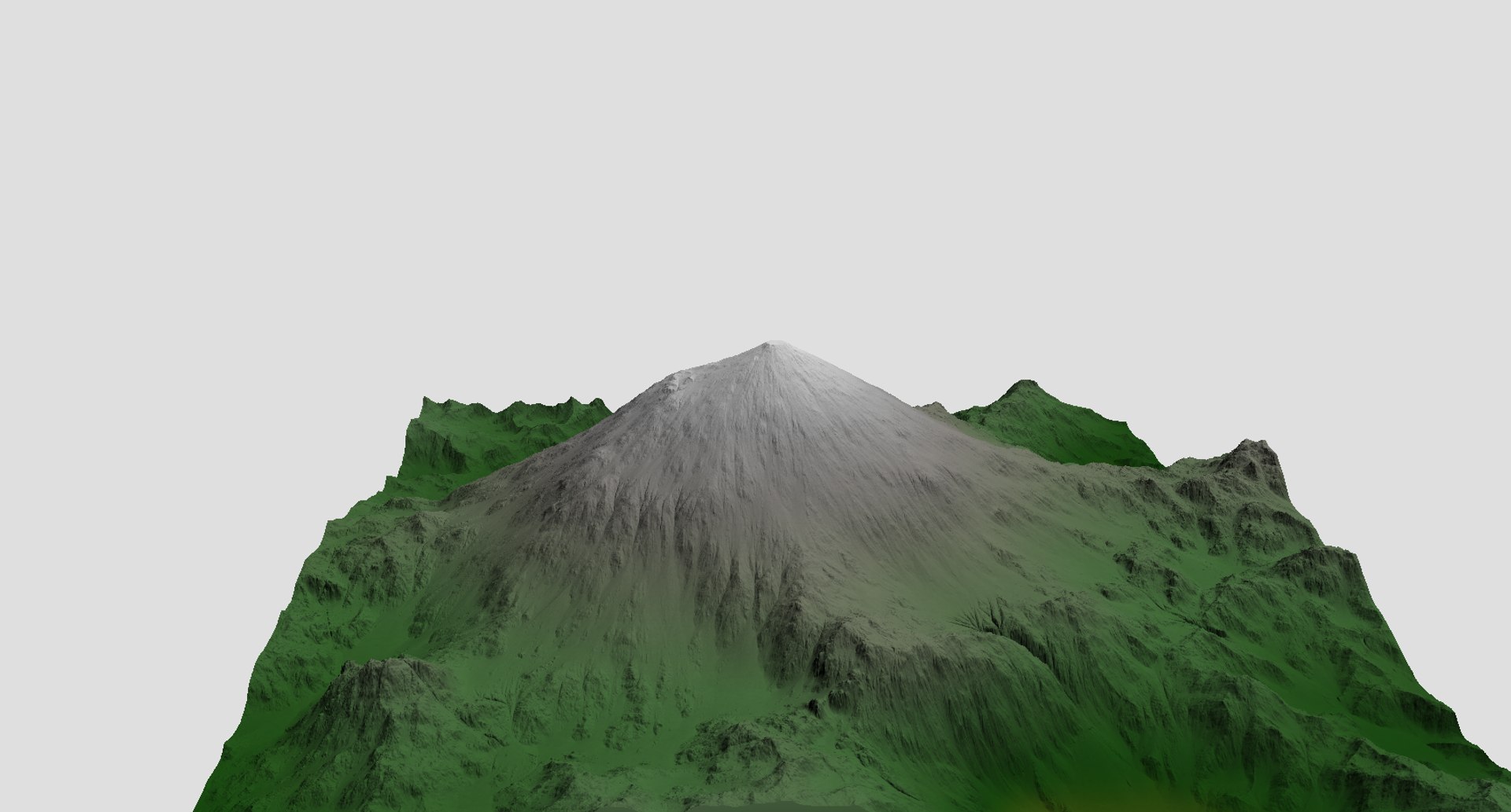 3d Professional Terrain Heightmap Model
