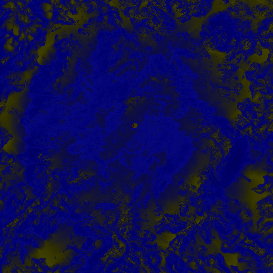 3d Professional Terrain Heightmap Model