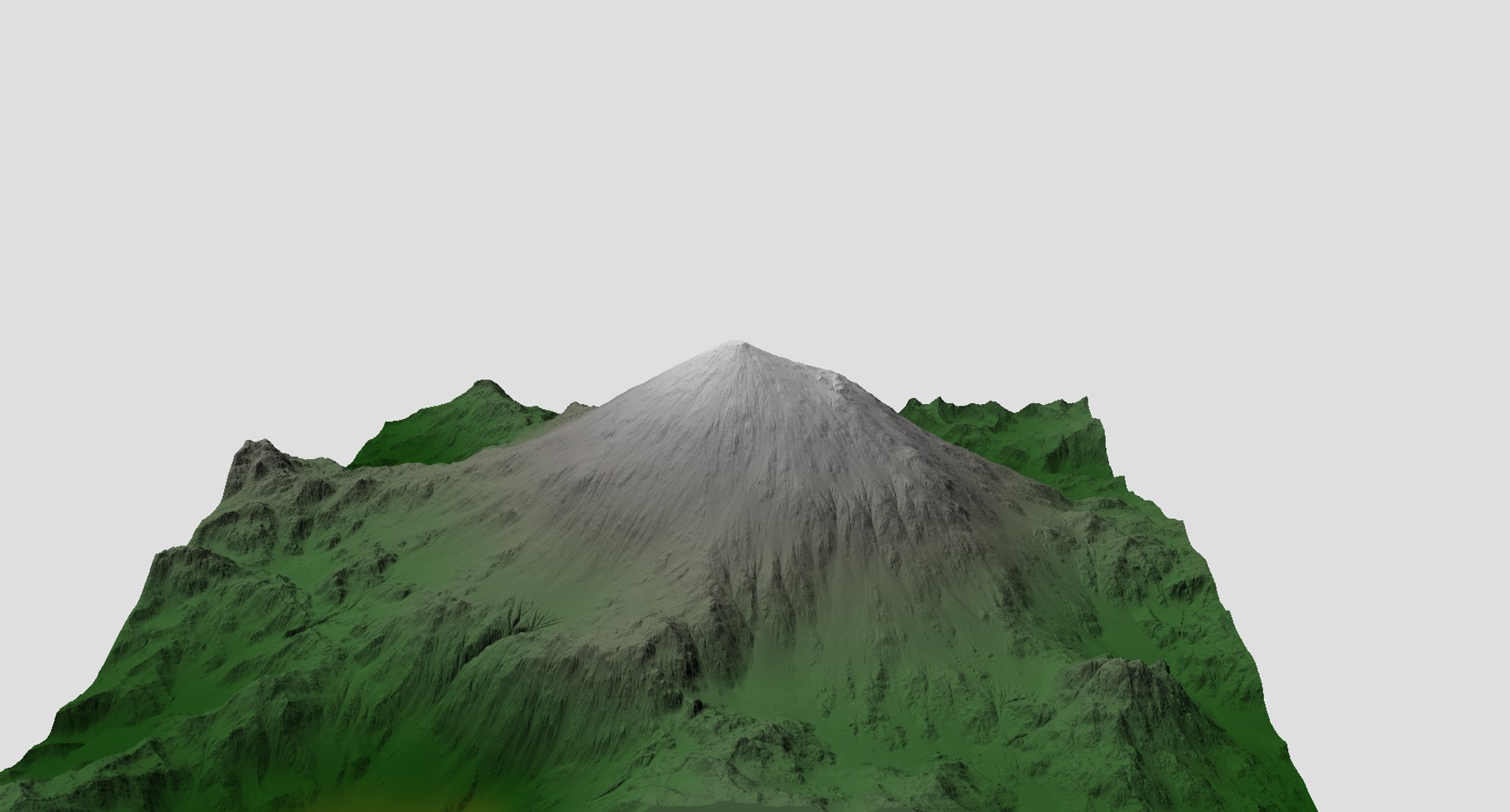 3d Professional Terrain Heightmap Model