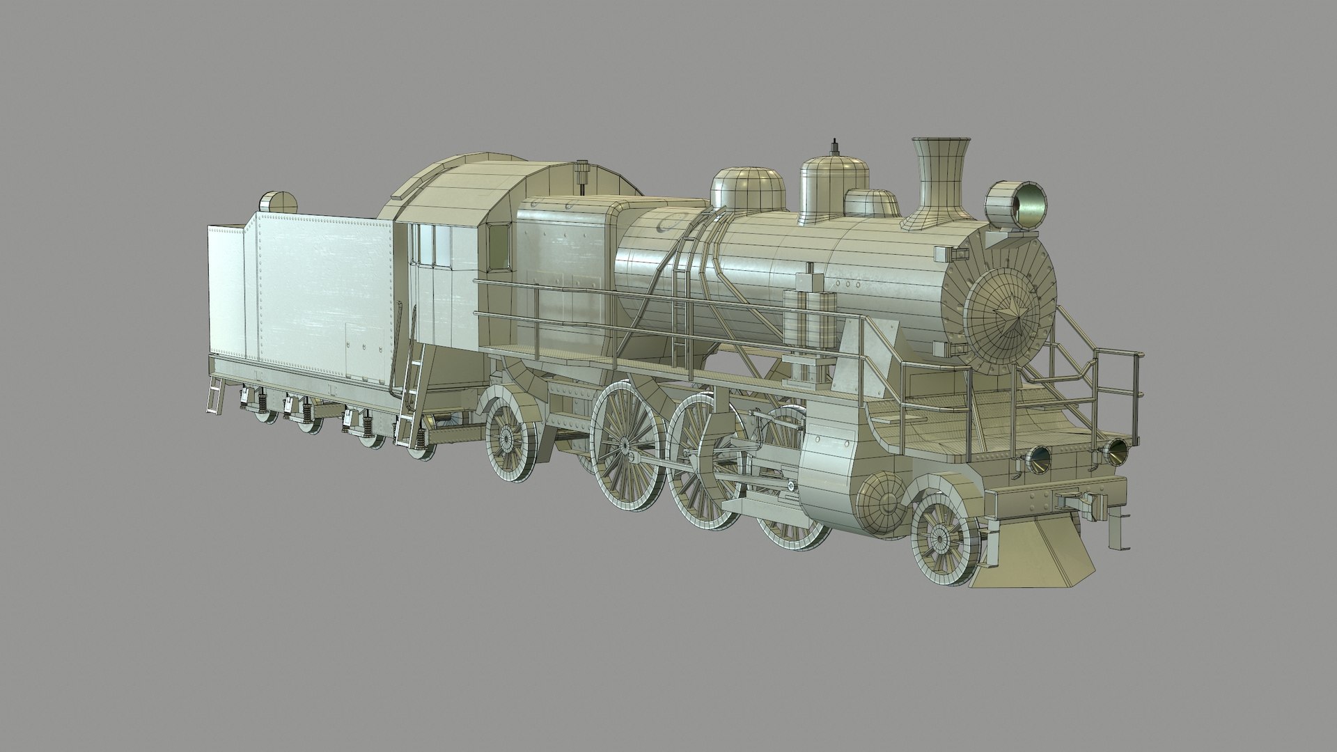 3D Locomotive Train Vehicle Model - TurboSquid 1626229