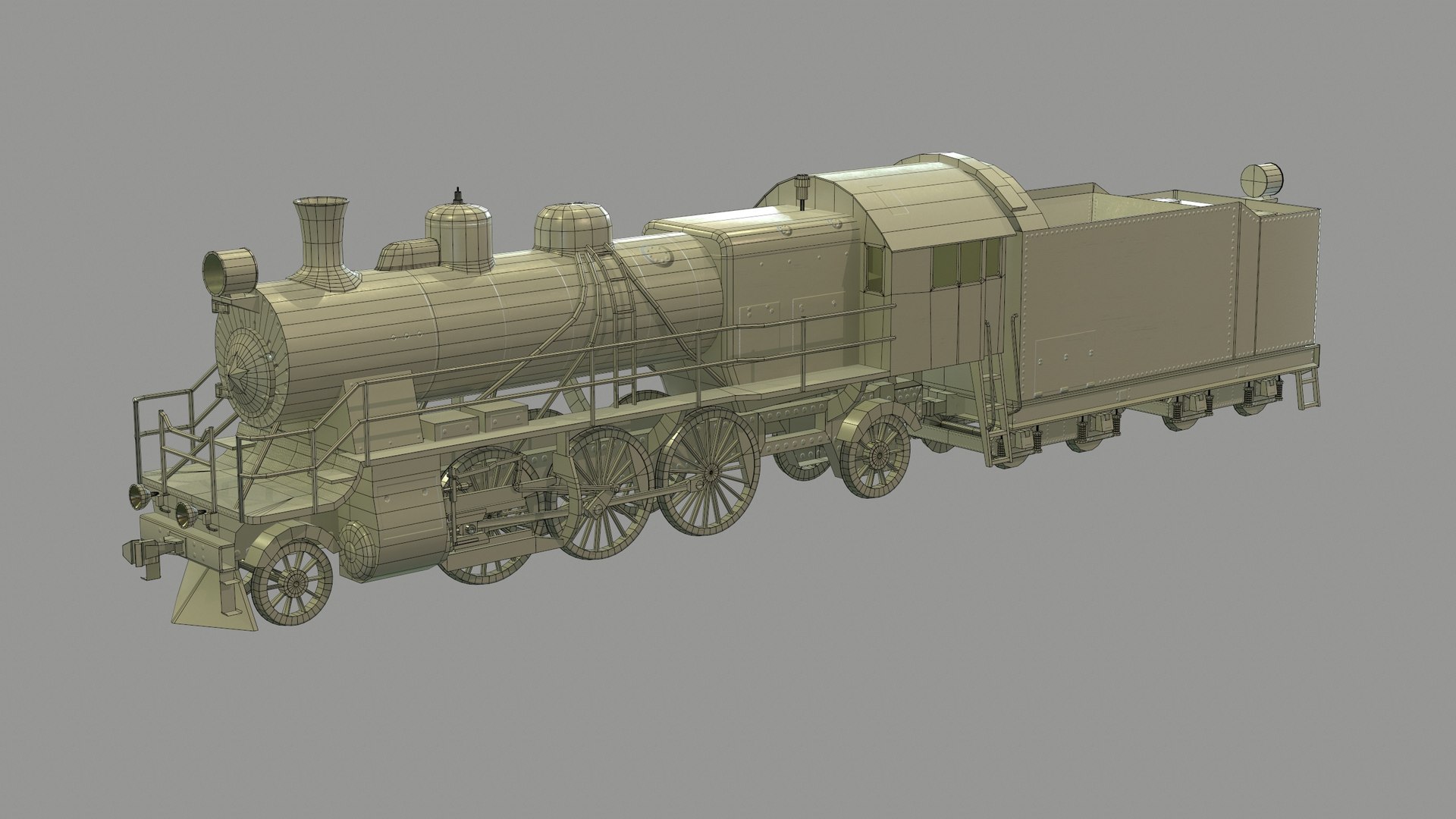 3D Locomotive Train Vehicle Model - TurboSquid 1626229
