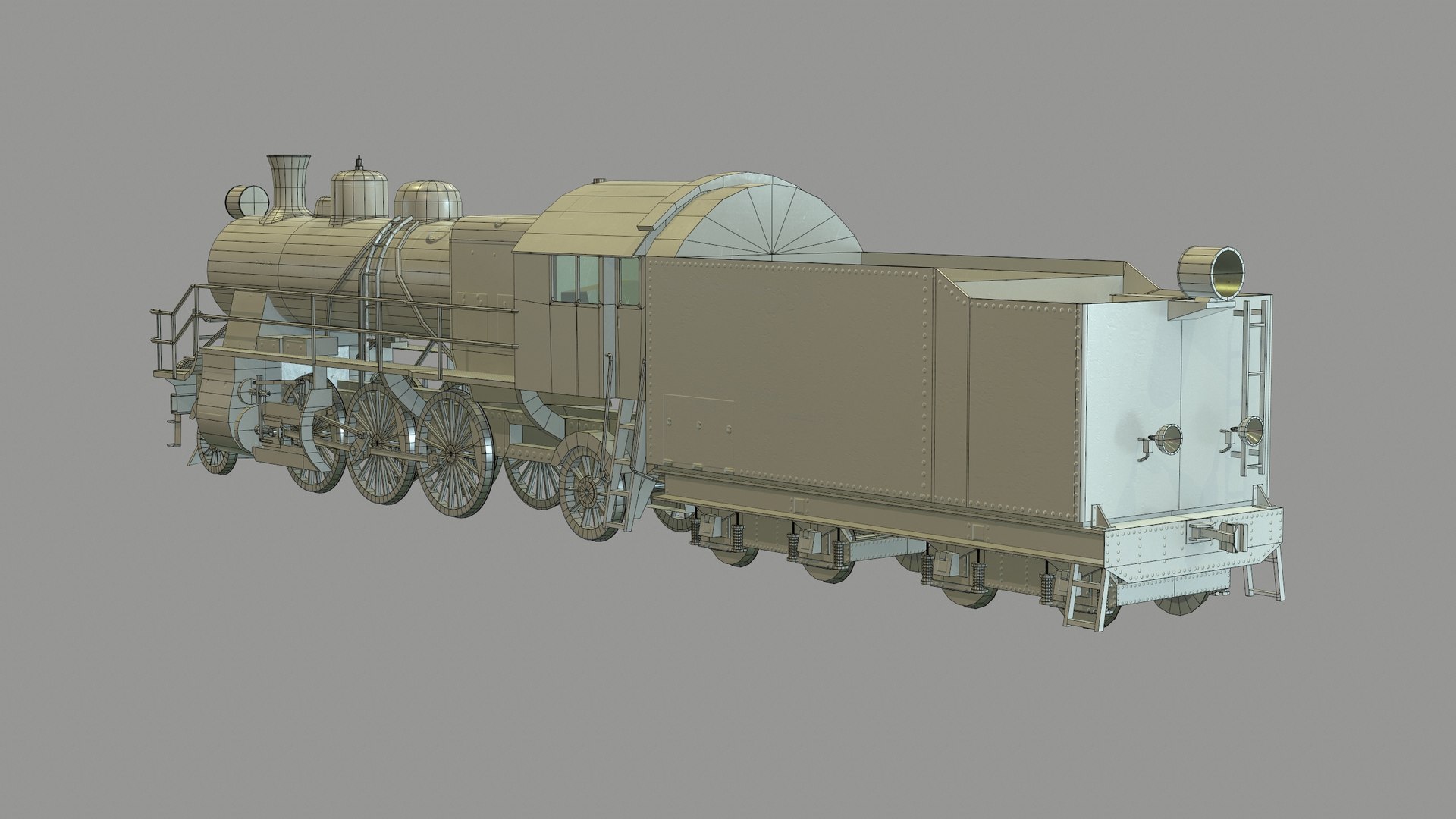 3D Locomotive Train Vehicle Model - TurboSquid 1626229
