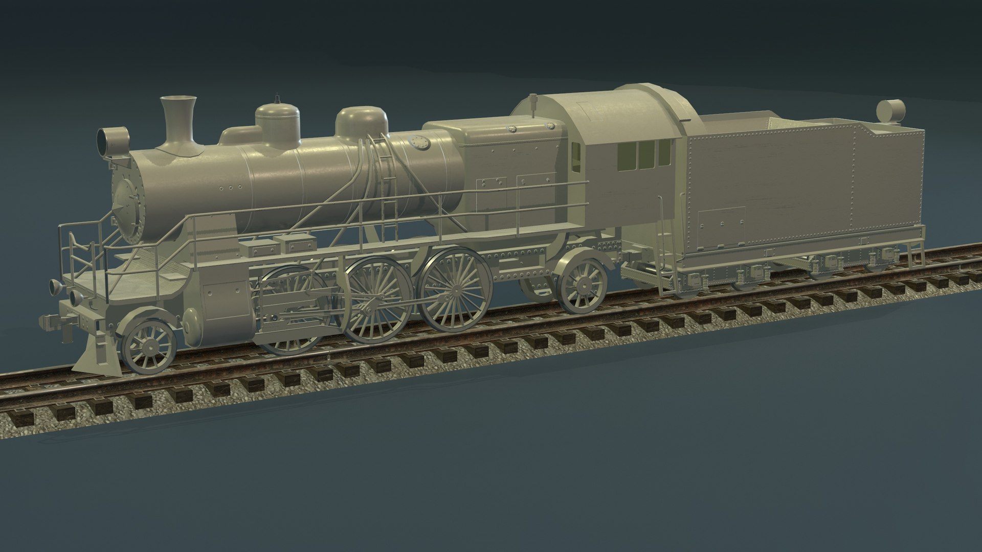 3D Locomotive Train Vehicle Model - TurboSquid 1626229