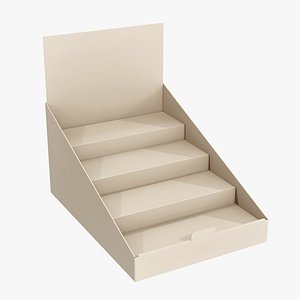 3D Display Cardboard Stand - TurboSquid 1607093