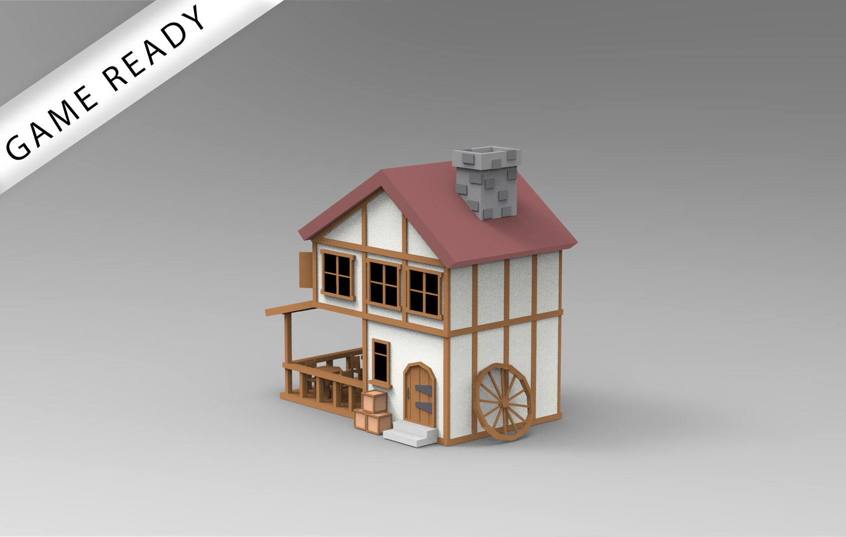 3D Medieval Restourand House Model - TurboSquid 1312482