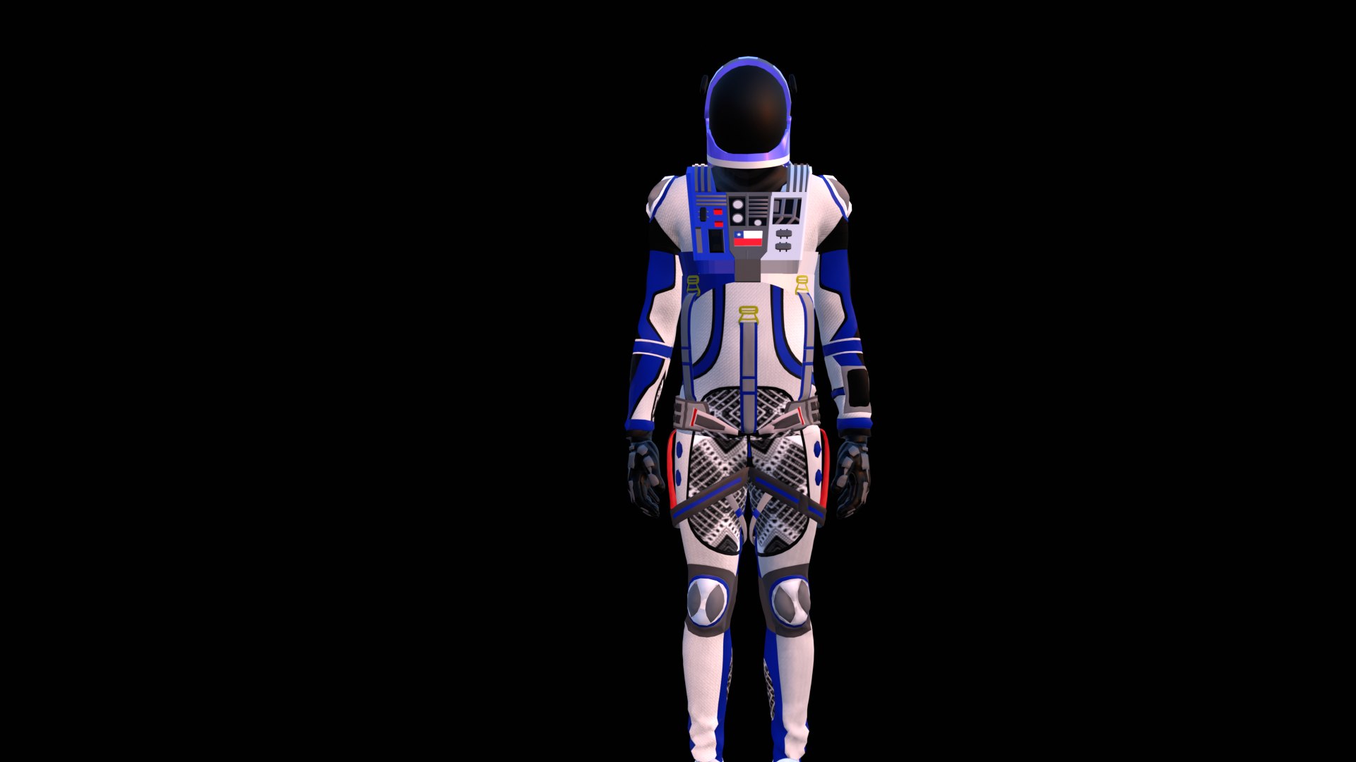 3D Astronaut Spacesuit Chile model - TurboSquid 1905043