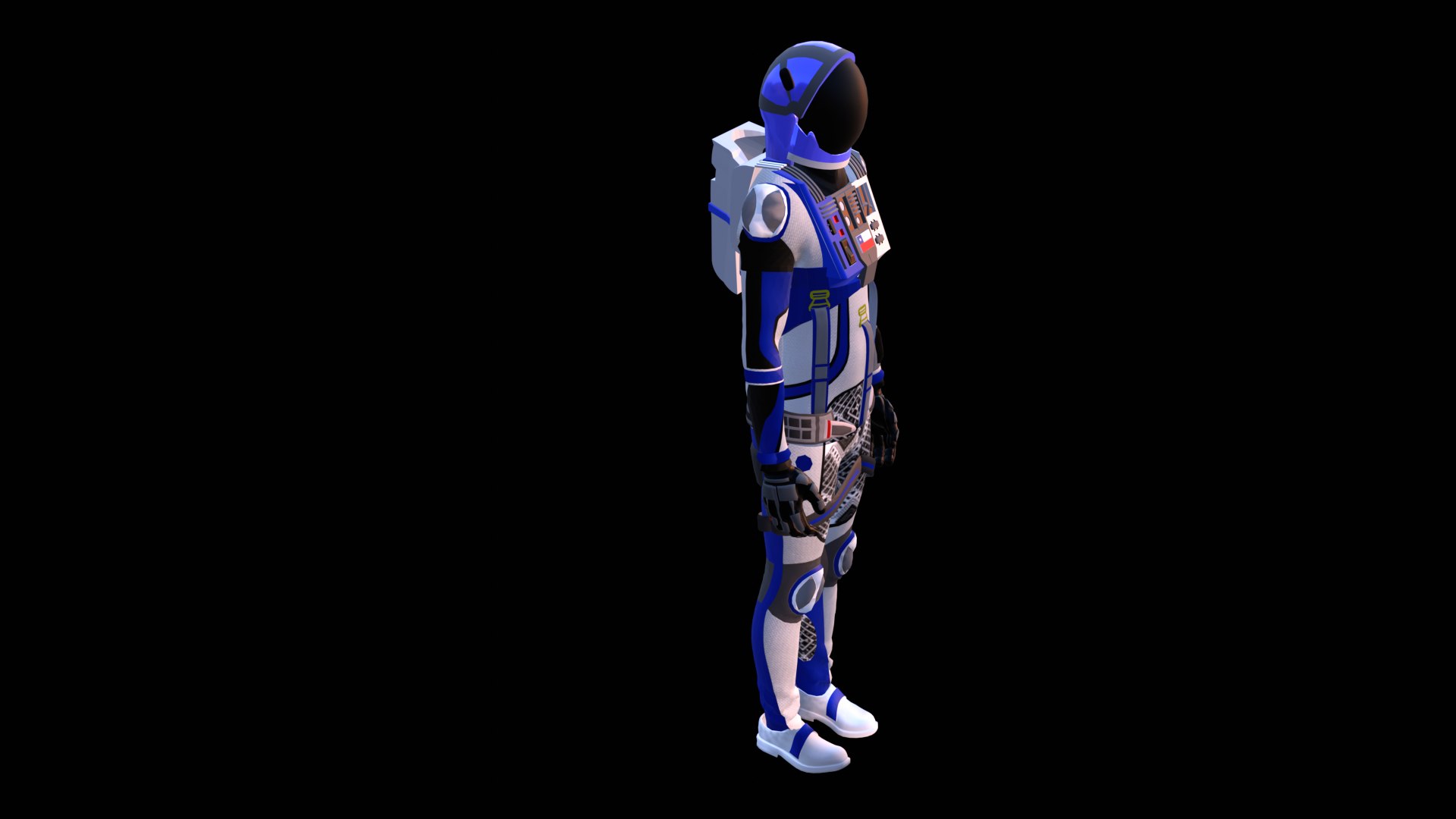 3D Astronaut Spacesuit Chile model - TurboSquid 1905043