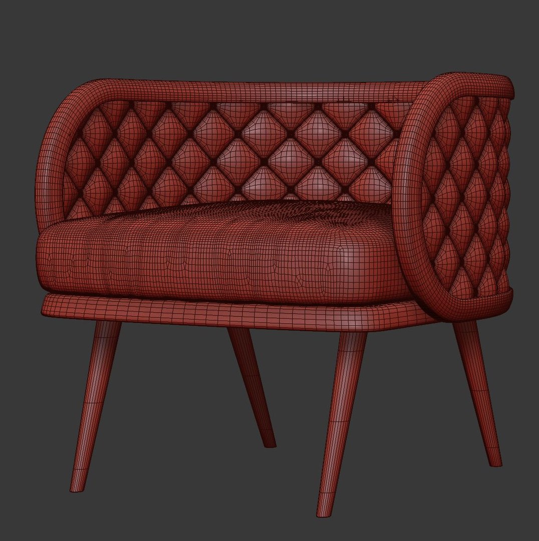 Victoria leather restaurant chair LC15 3D - TurboSquid 1772170