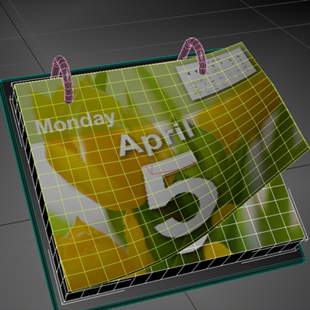 3d Desktop Calendar Model