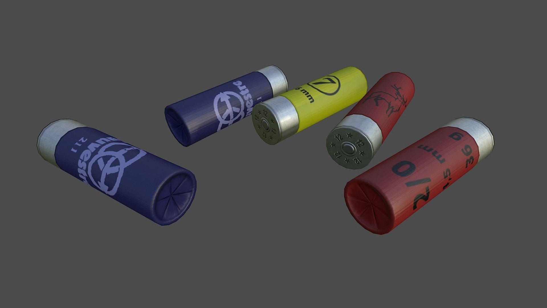 3D 12 Gauge Slug Low-poly PBR Model - TurboSquid 2292047