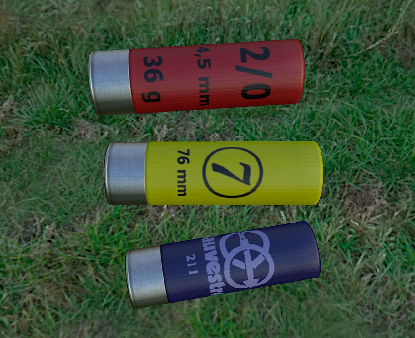 3D 12 Gauge Slug Low-poly PBR Model - TurboSquid 2292047