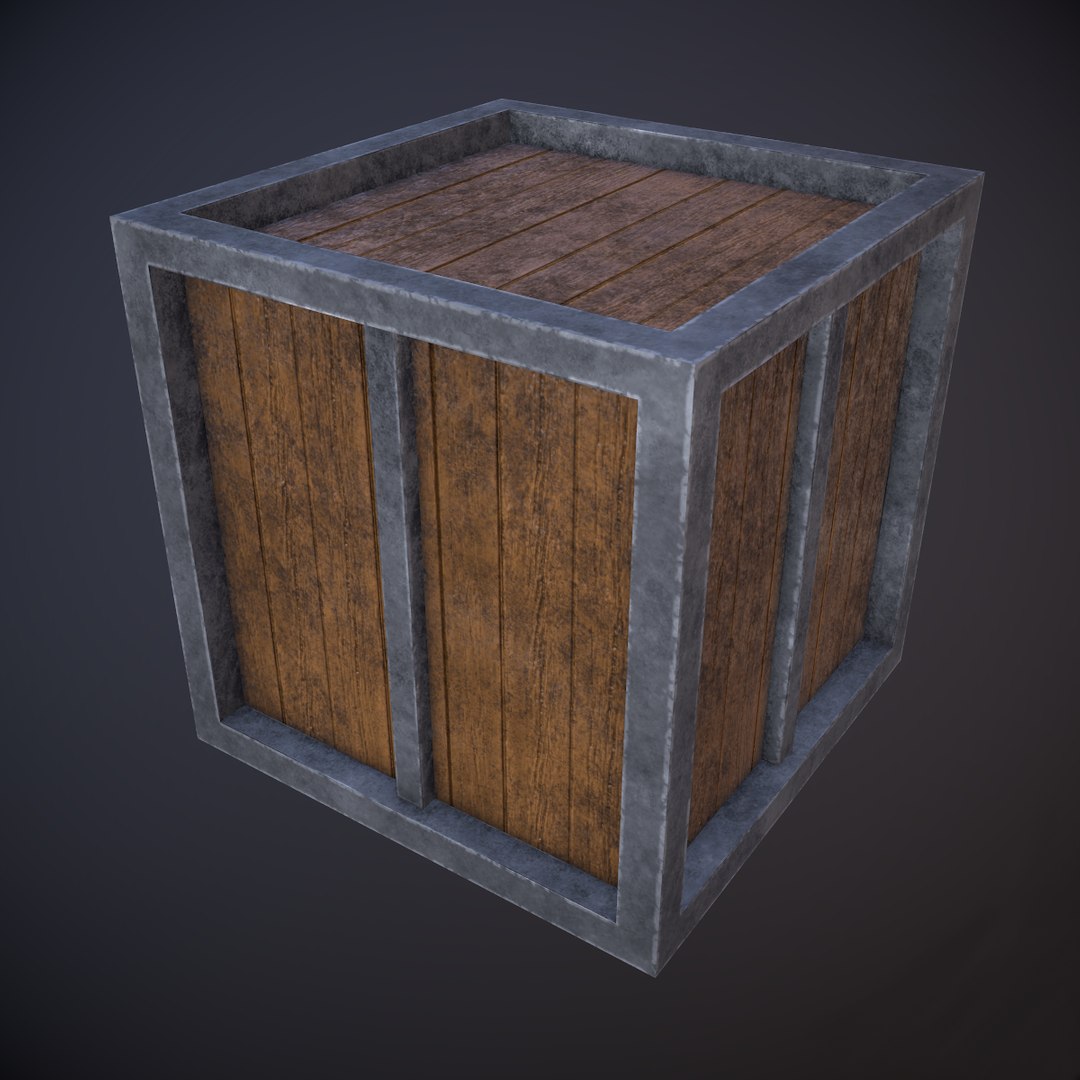 3D Crate-box Pbr Ready - TurboSquid 1453989