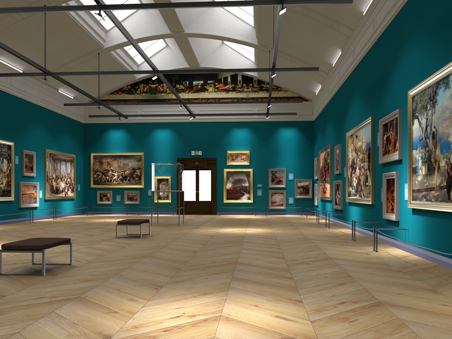 3D Art Gallery 2 - TurboSquid 2068125