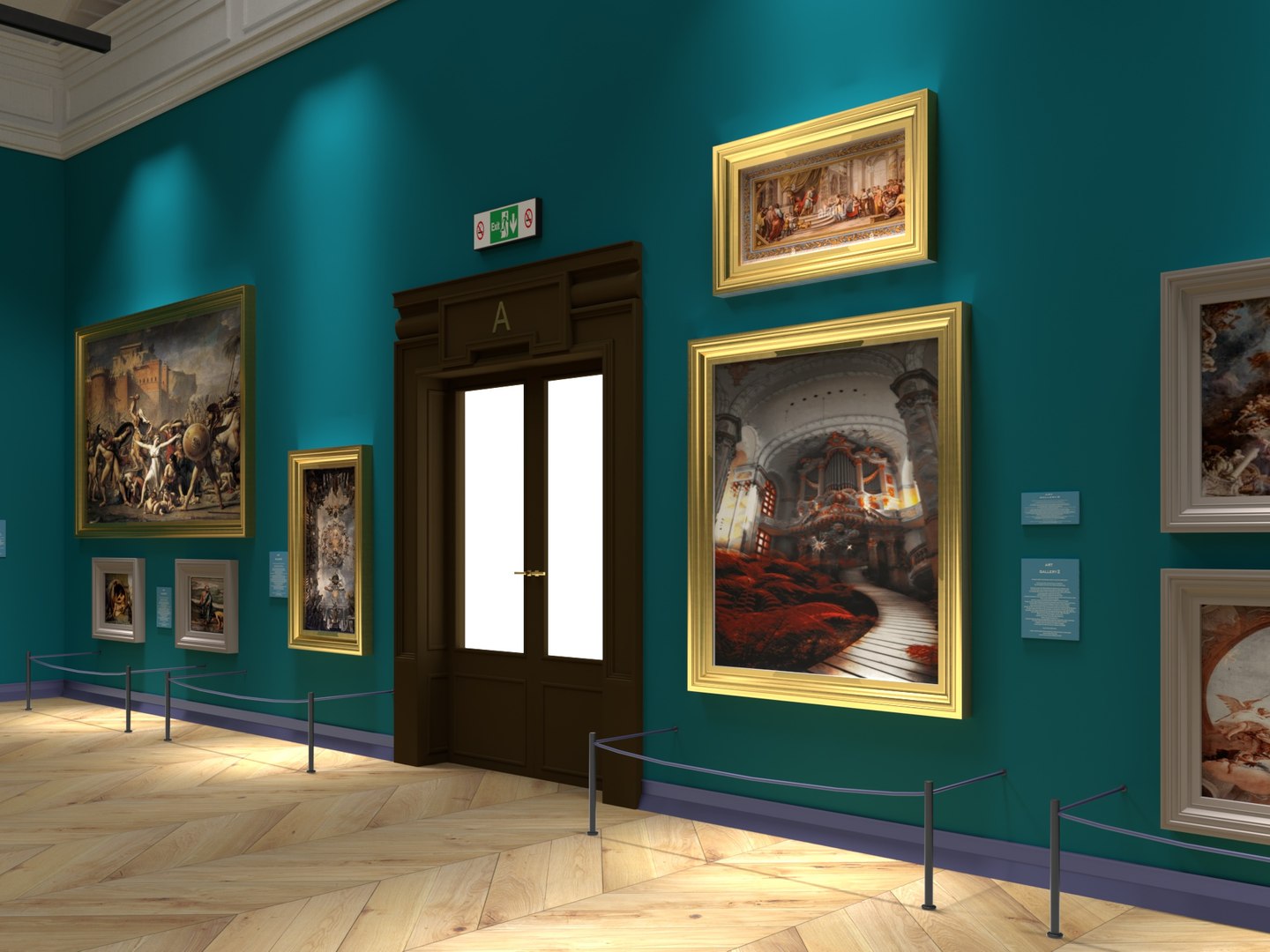 3D Art Gallery 2 - TurboSquid 2068125