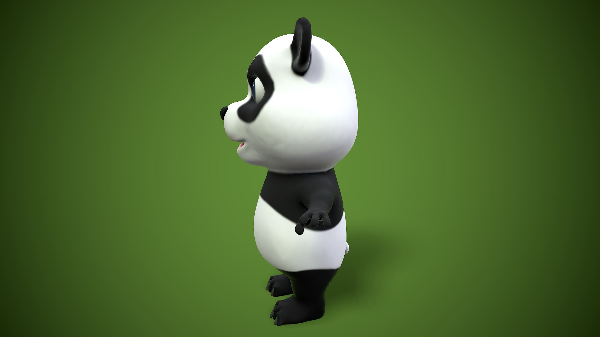 3D Cartoon Panda Bear Model - TurboSquid 1814026