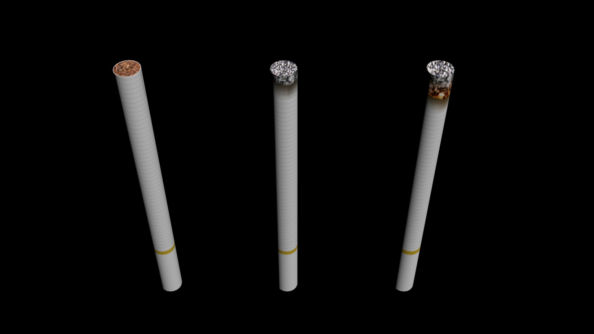 Cigarette Cigaret Cigare 3d Model