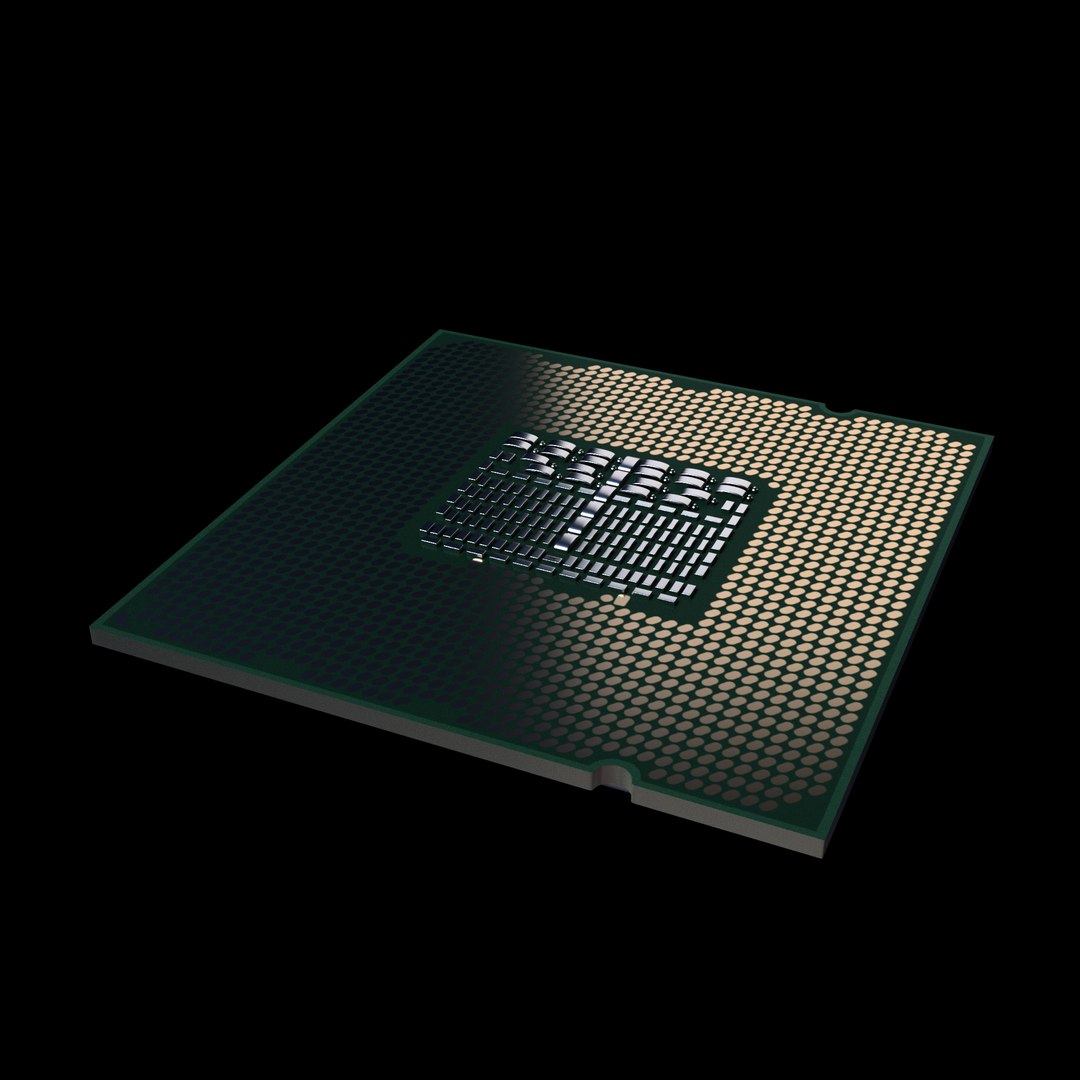 3D Intel Chip - TurboSquid 1338988