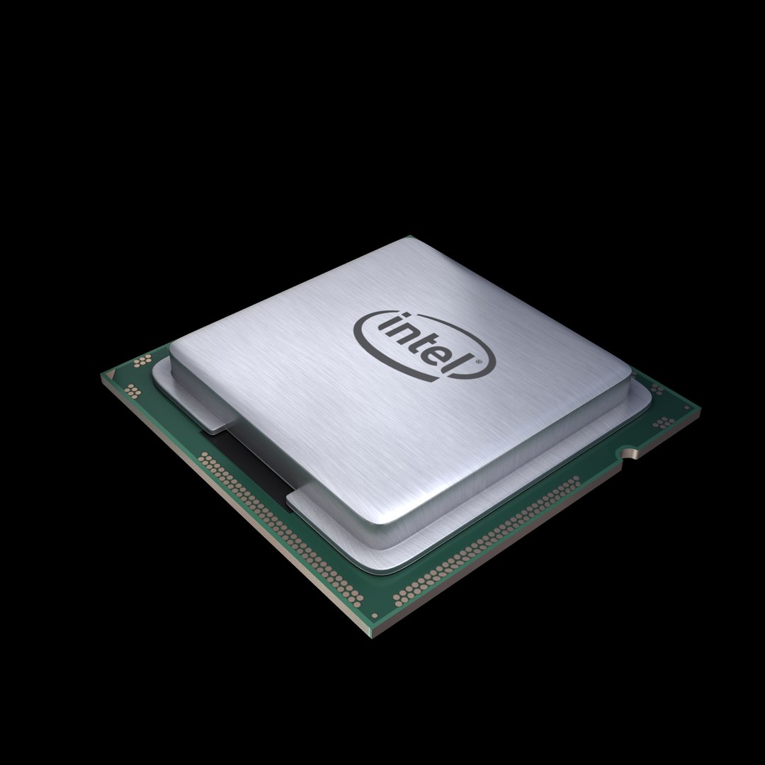 3D Intel Chip - TurboSquid 1338988
