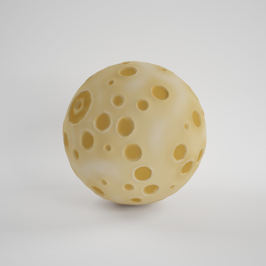 3d Cartoon Moon