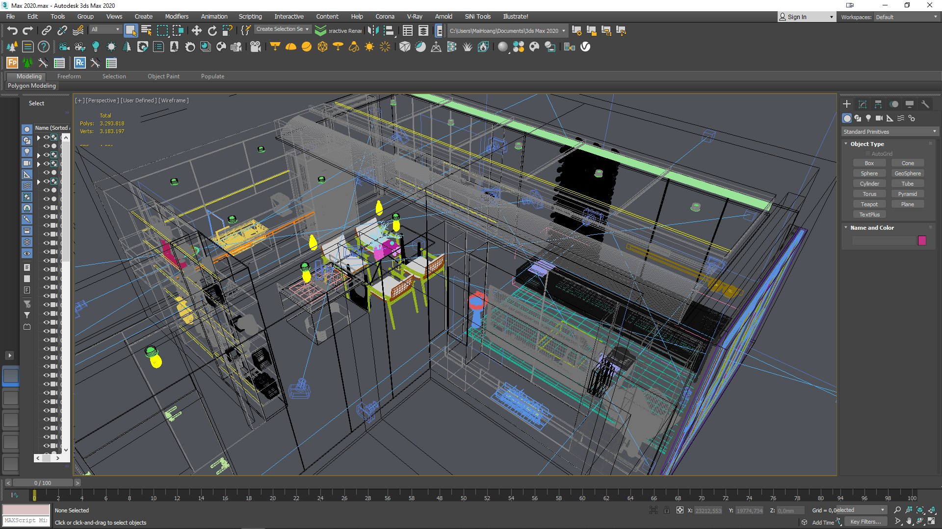 3D Living Kitchen 02 - Apartment - HanhCT - MAX FBX OBJ SKP DAE Simlab Model - TurboSquid 2183947