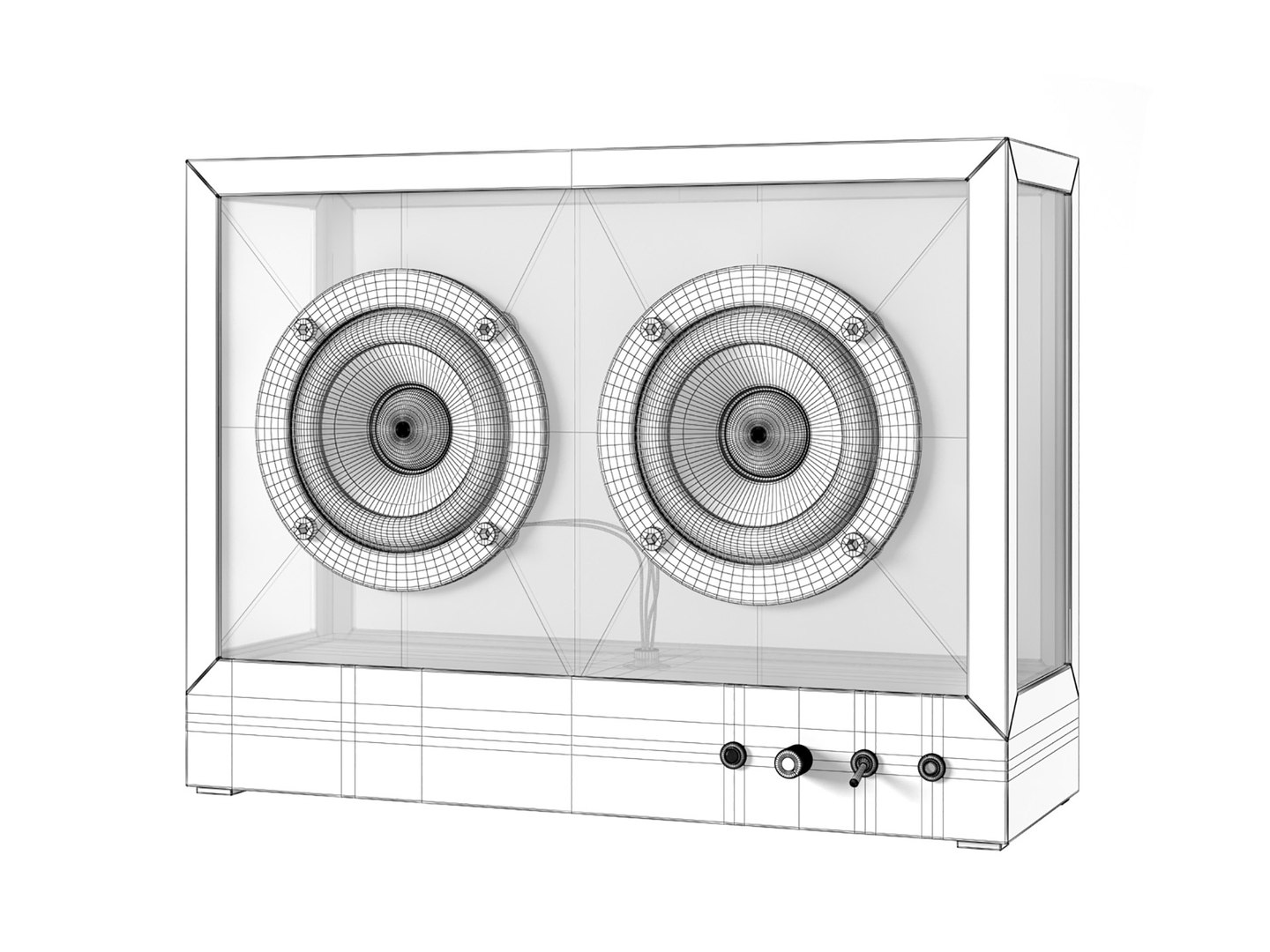 Small Transparent Speaker Model - TurboSquid 2157826
