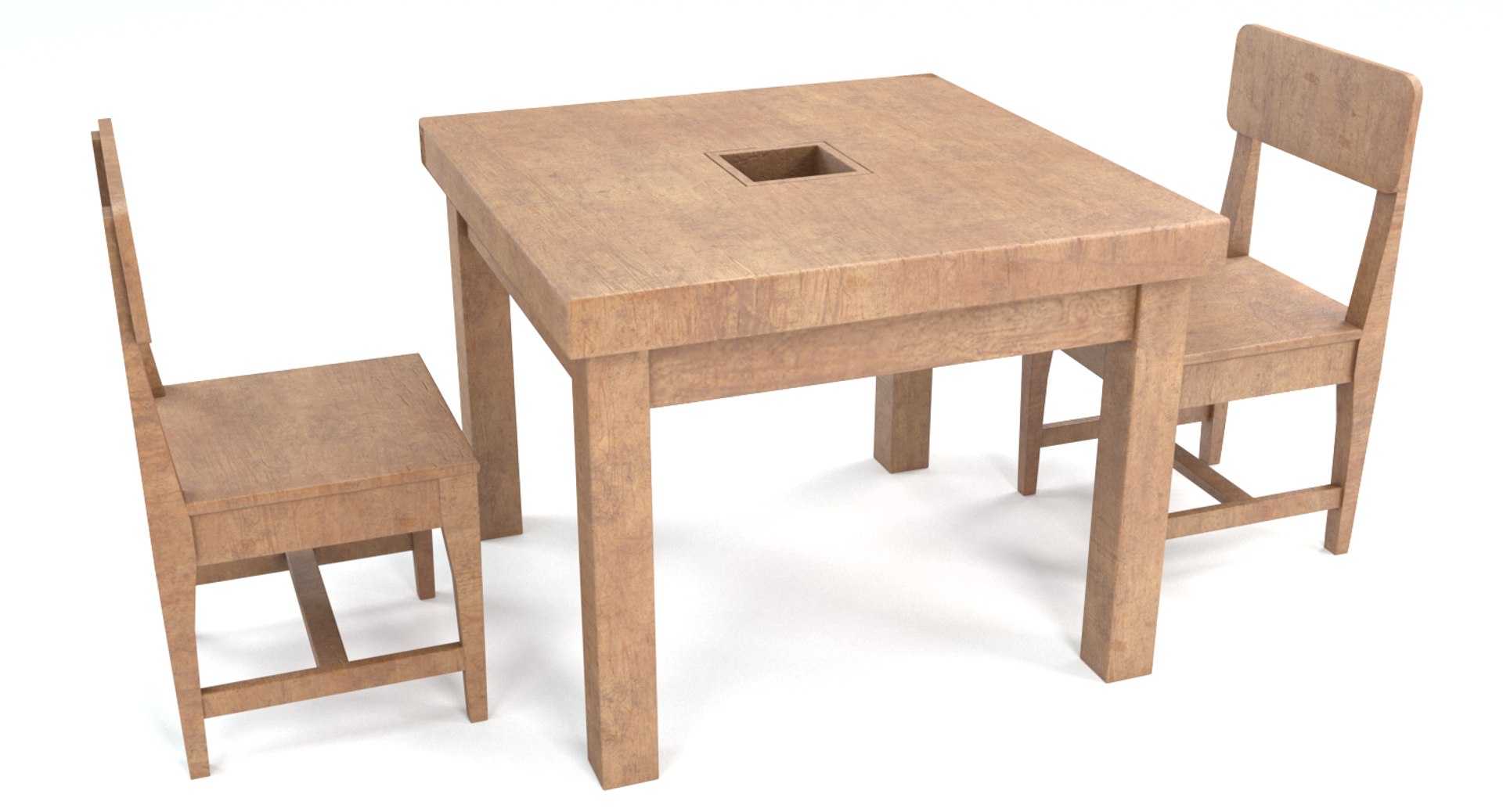 Seater Dining Table 3D Model - TurboSquid 1345698