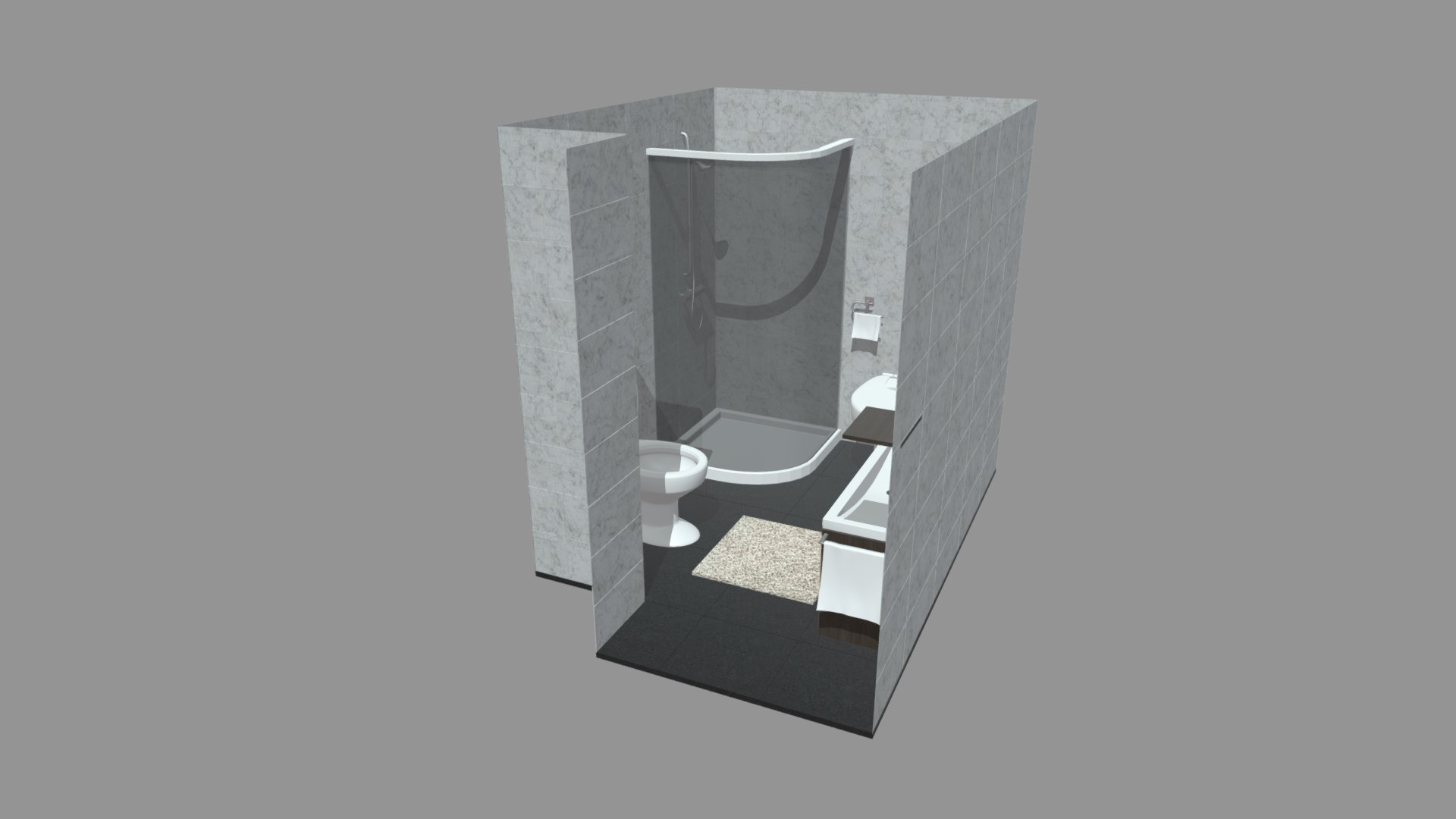 Bathroom 01 3D Model - TurboSquid 2226522