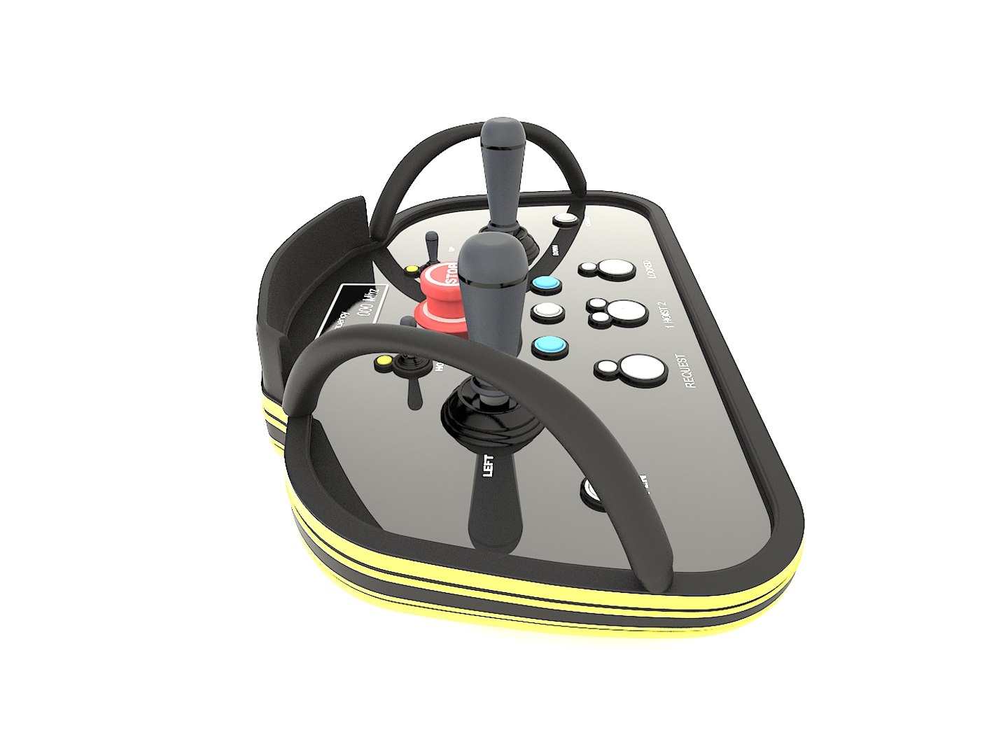 3d Model Industrial Radio Remote Control