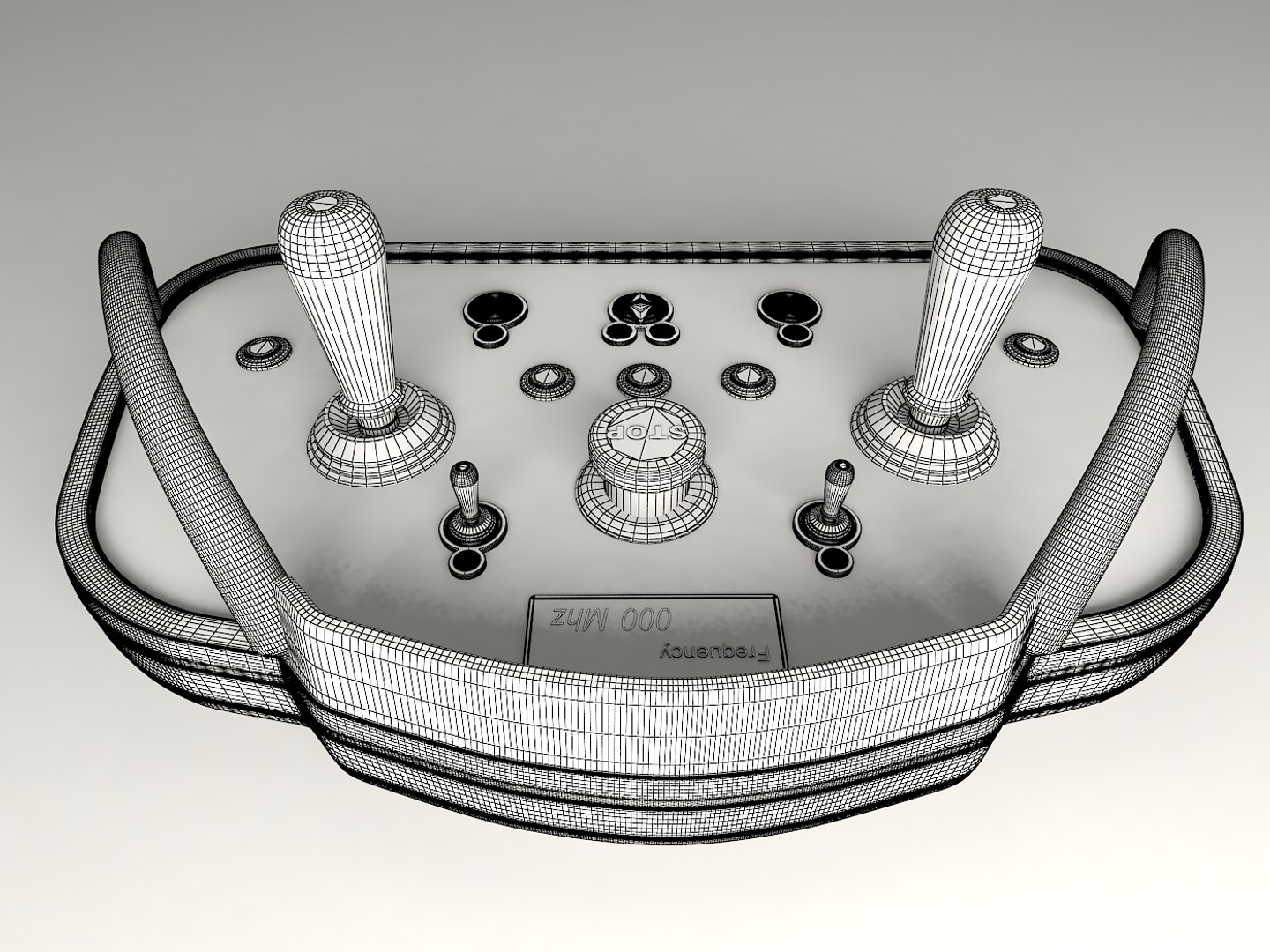 3d Model Industrial Radio Remote Control