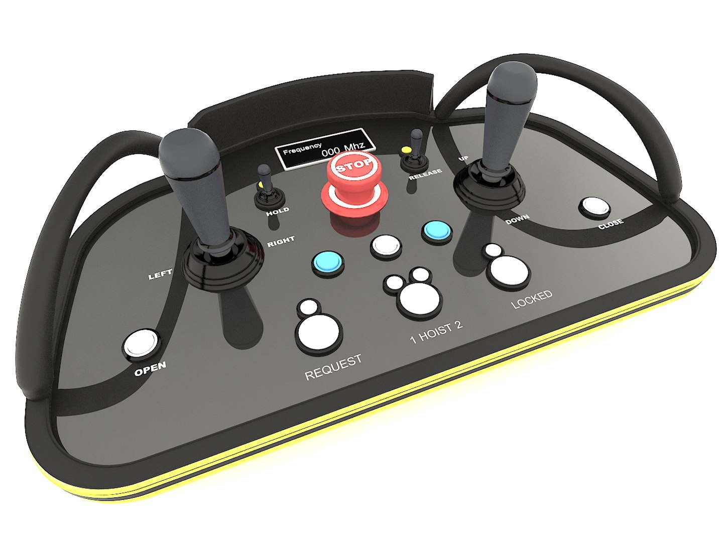 3d Model Industrial Radio Remote Control