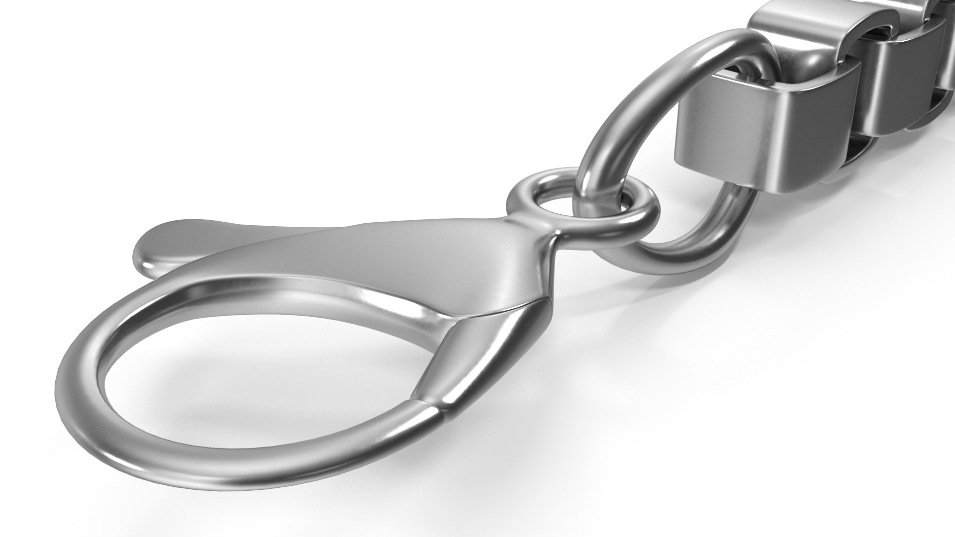 3D Jewelry Box Chain Silver Model - TurboSquid 2239785