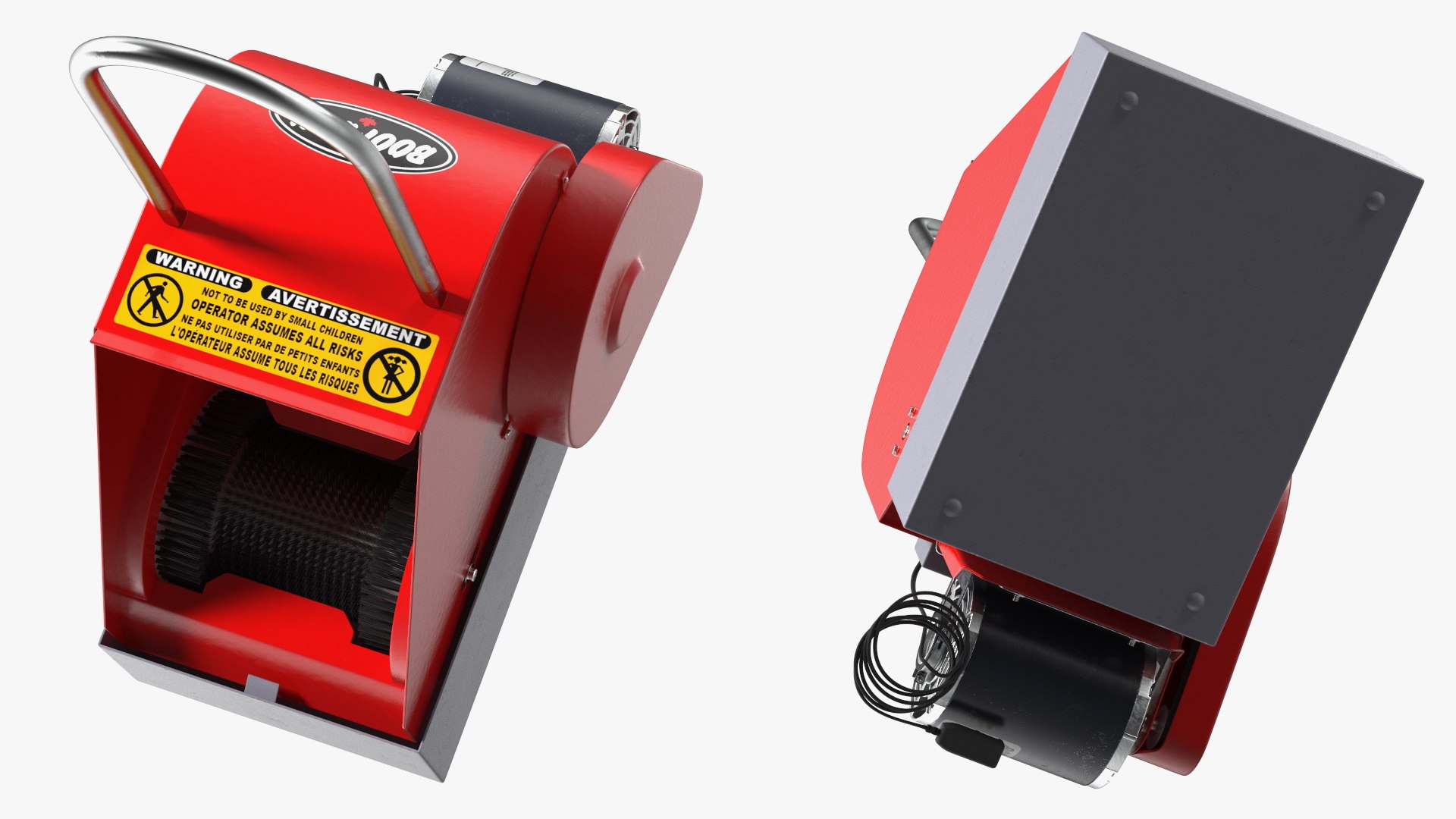 Industrial Shoes Cleaner Boot Boy Red 3D Model - TurboSquid 2073287