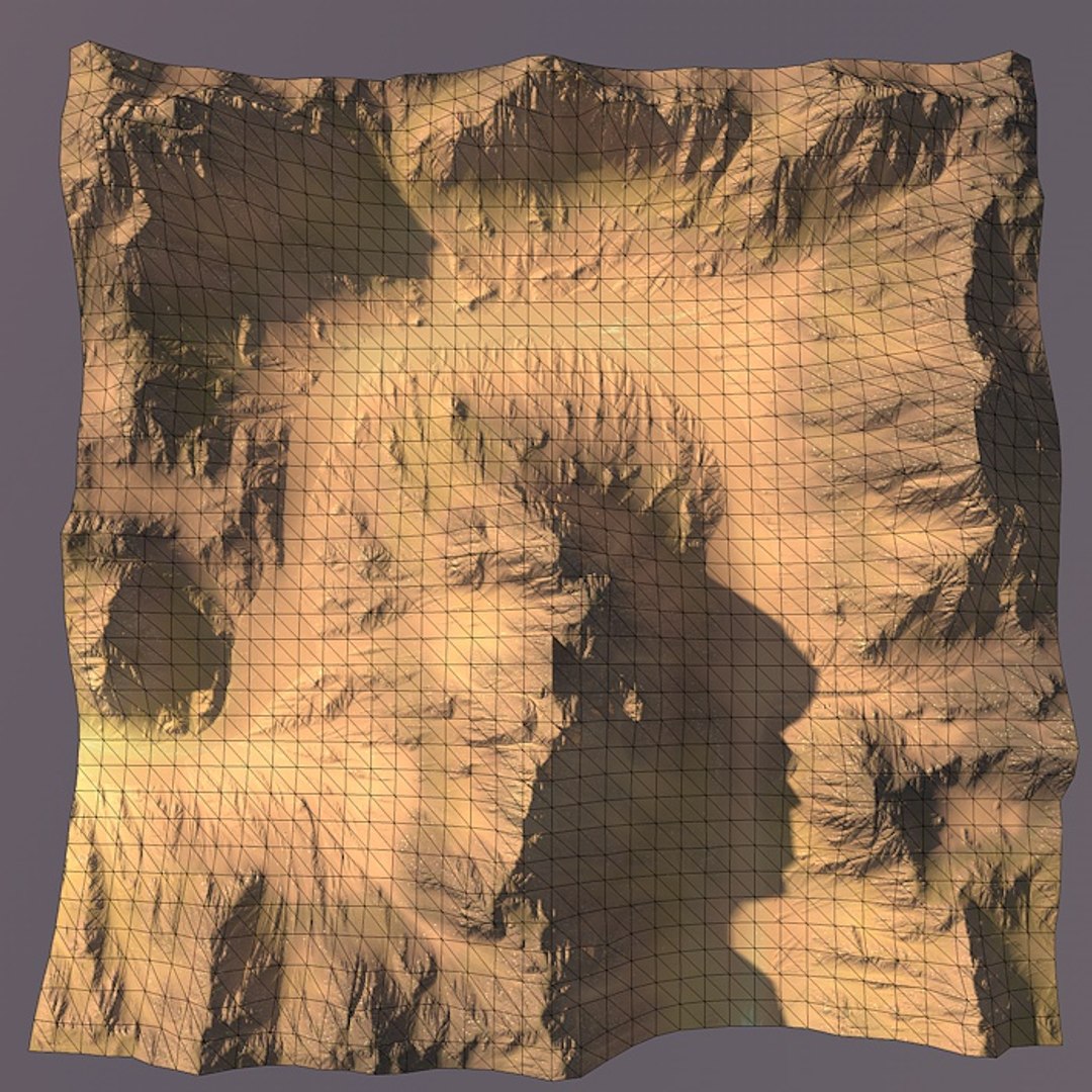 3d terrain pack model