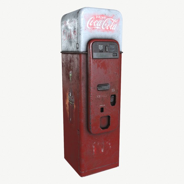modelo 3d Coca Cola Vendo 44 Old Rust Worn - TurboSquid 1677212