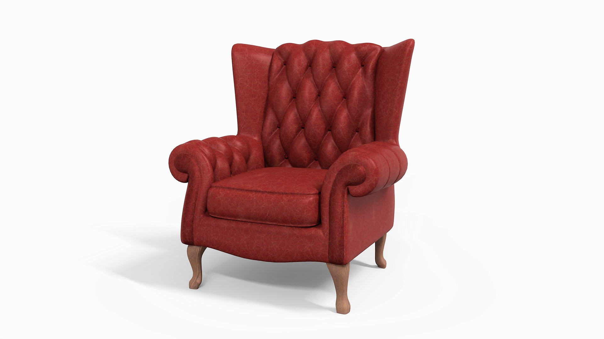 Christmas Wingback Chair 3D - TurboSquid 2323237