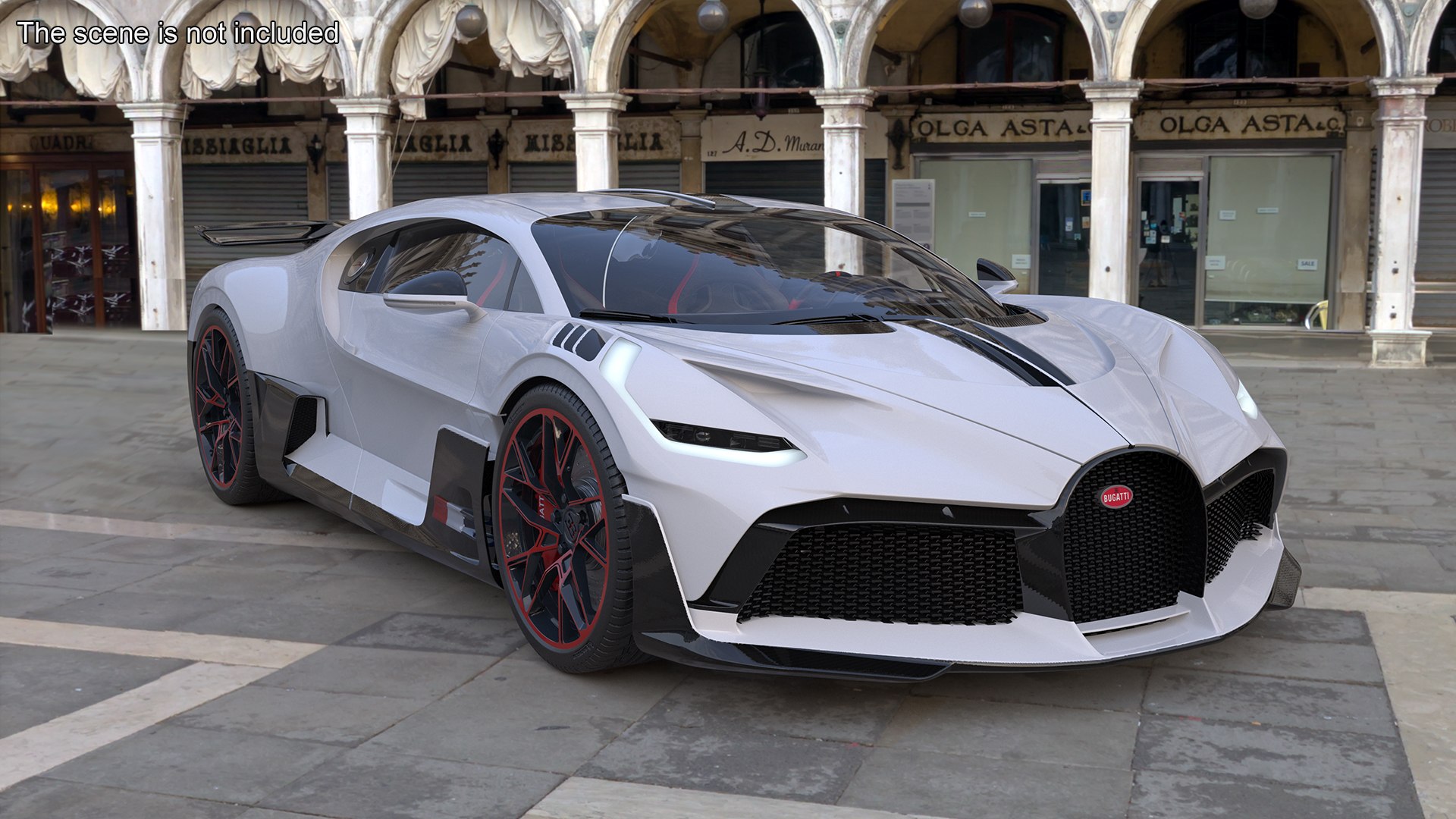 3D Bugatti Divo White Rigged - TurboSquid 2289552