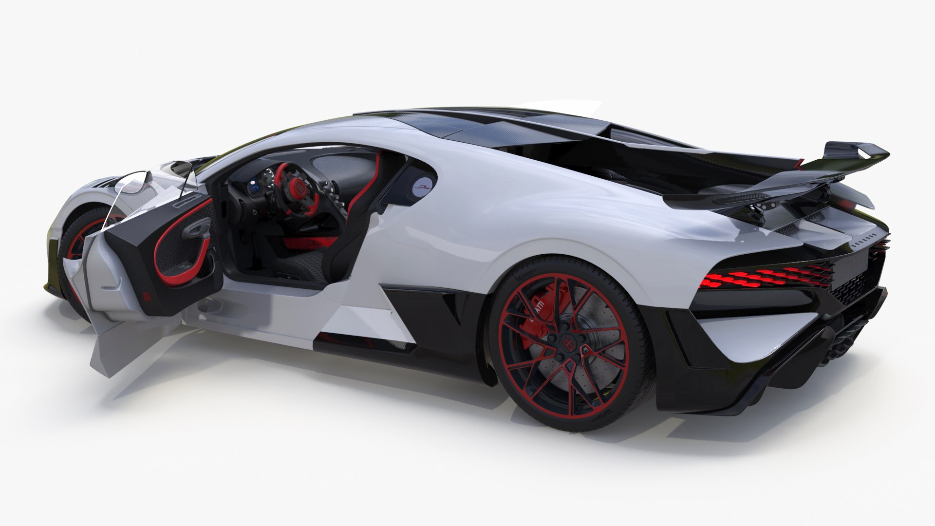 3D Bugatti Divo White Rigged - TurboSquid 2289552