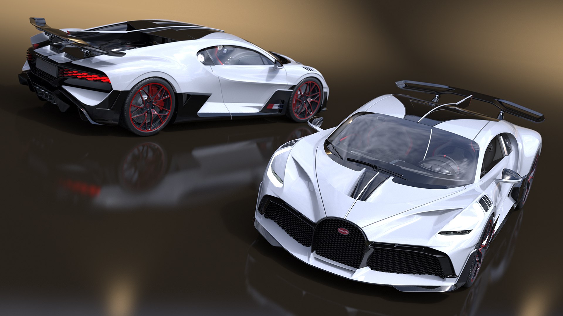 3D Bugatti Divo White Rigged - TurboSquid 2289552