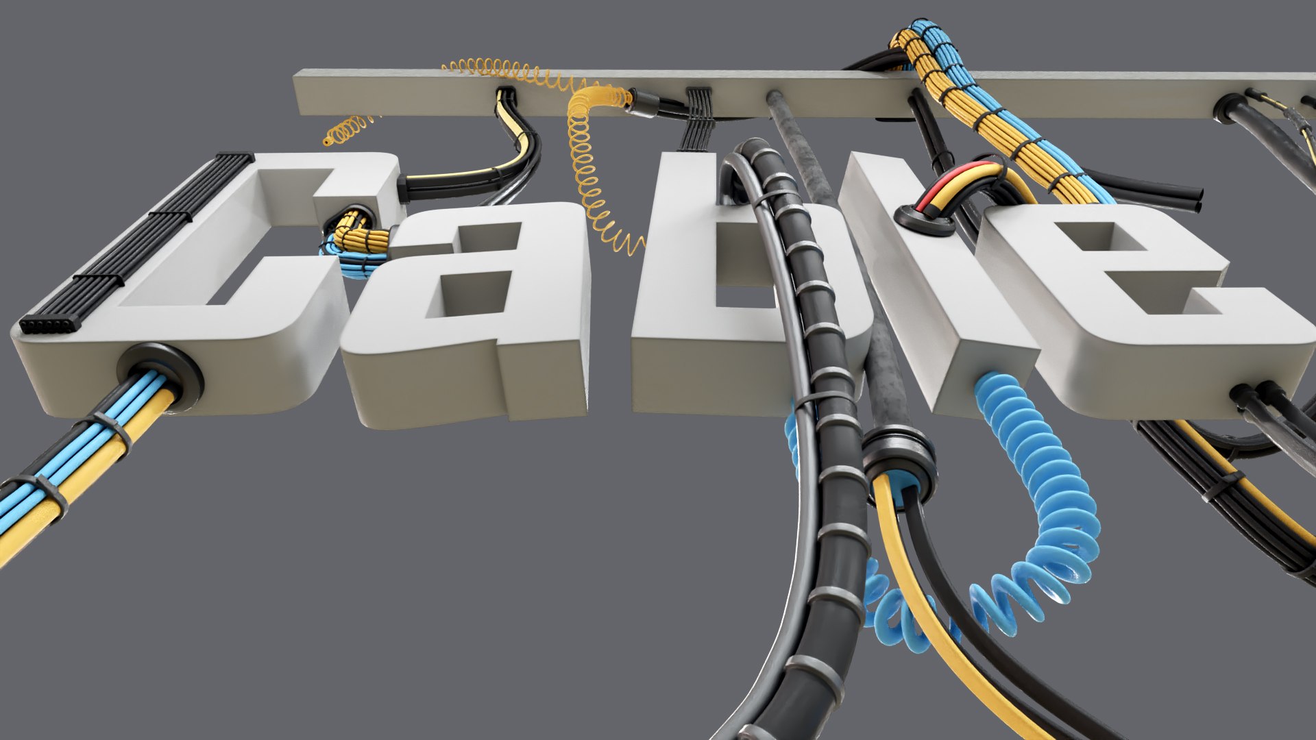 Cable Set 02 3D Model - TurboSquid 1827739