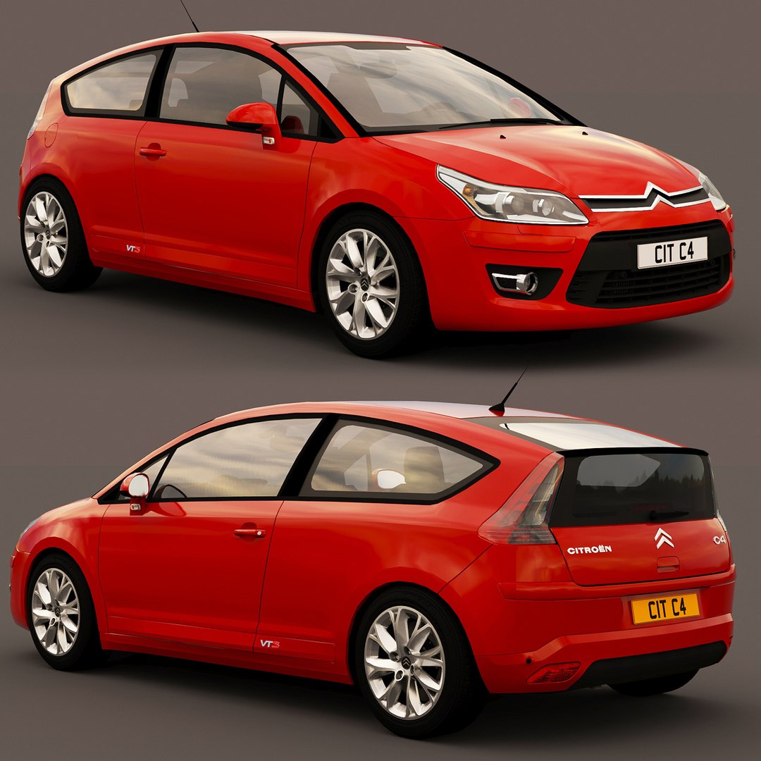 3D Citroen C4 2009 - TurboSquid 1981507
