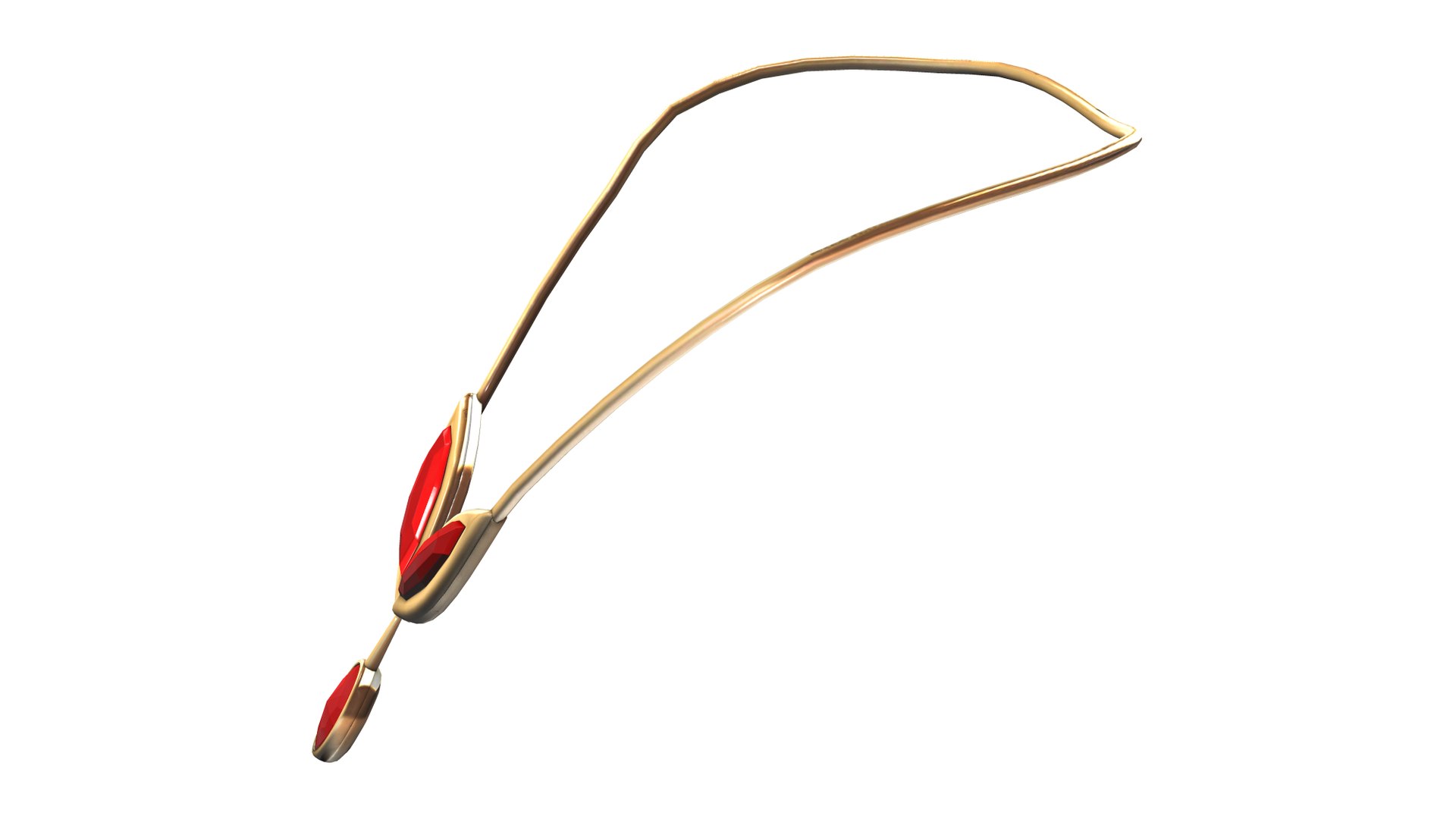 Ruby Necklace 3D Model - TurboSquid 1816909