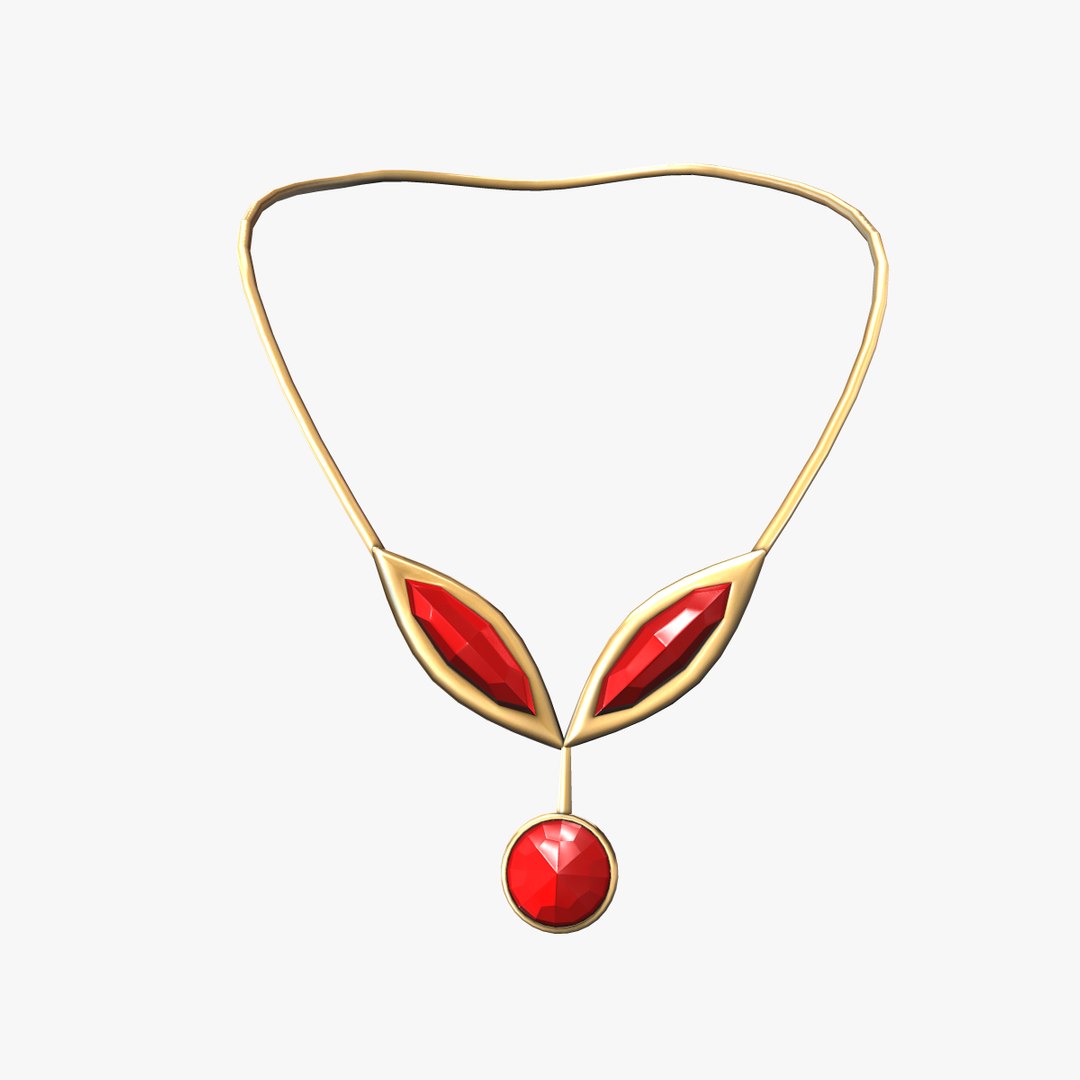 Ruby Necklace 3D model - TurboSquid 1816909